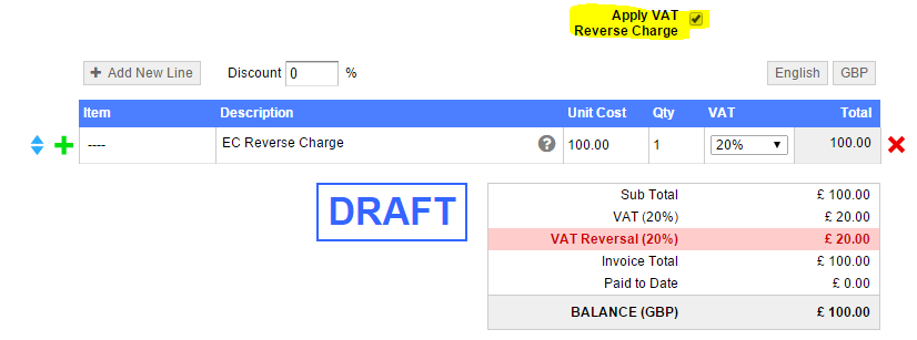 How do I zero rate invoices for EC sales? - Quick File